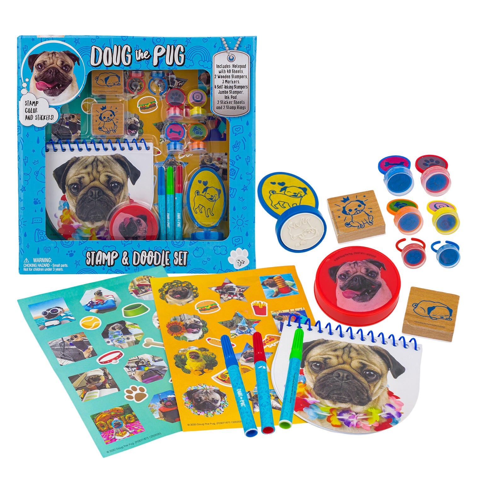 Doug the Pug Stamp & Doodle Set – Kawaii Co.