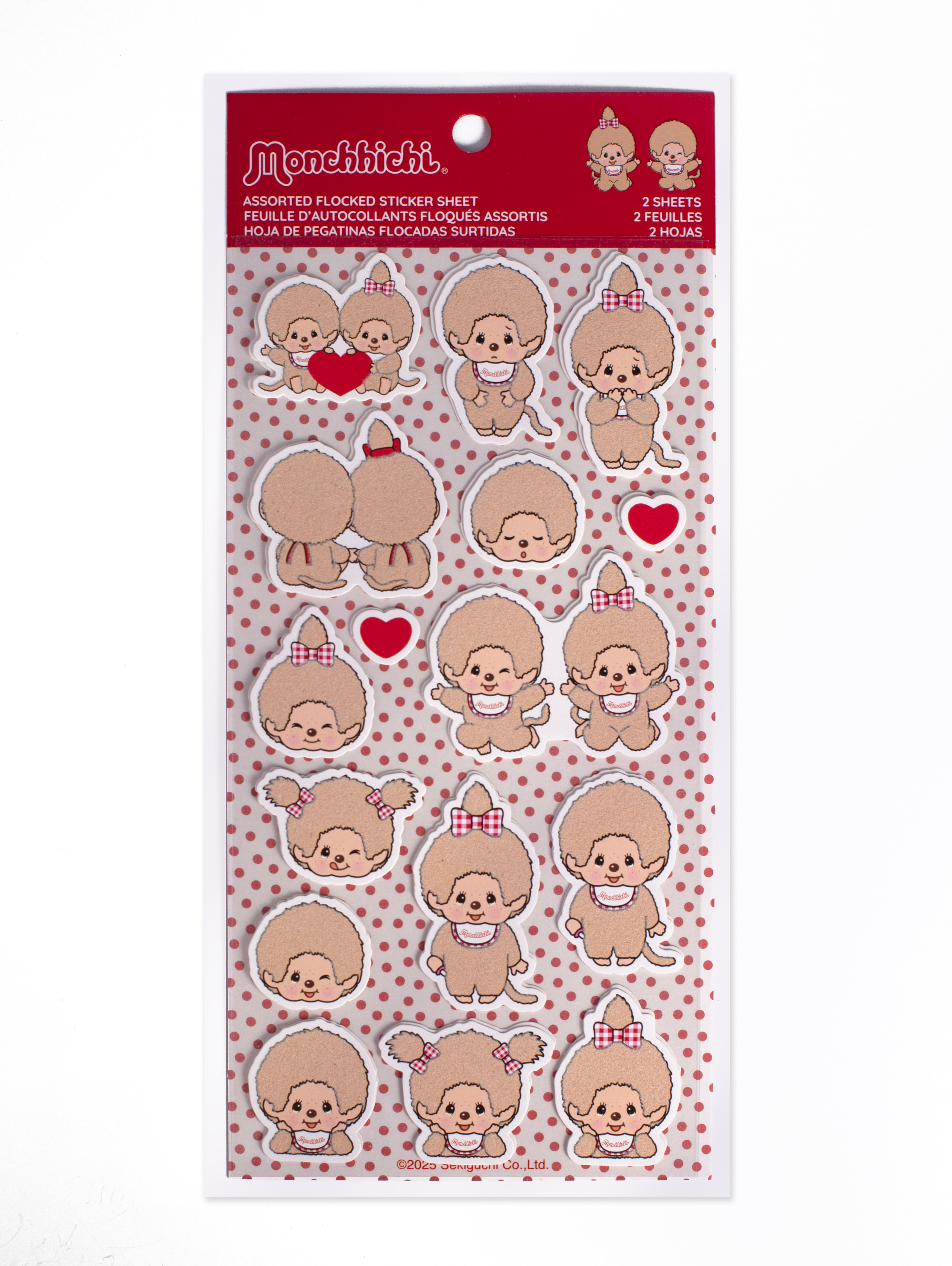 Monchhichi Furry Friends Sticker Sheet - Licensed Stickers – Kawaii Co.
