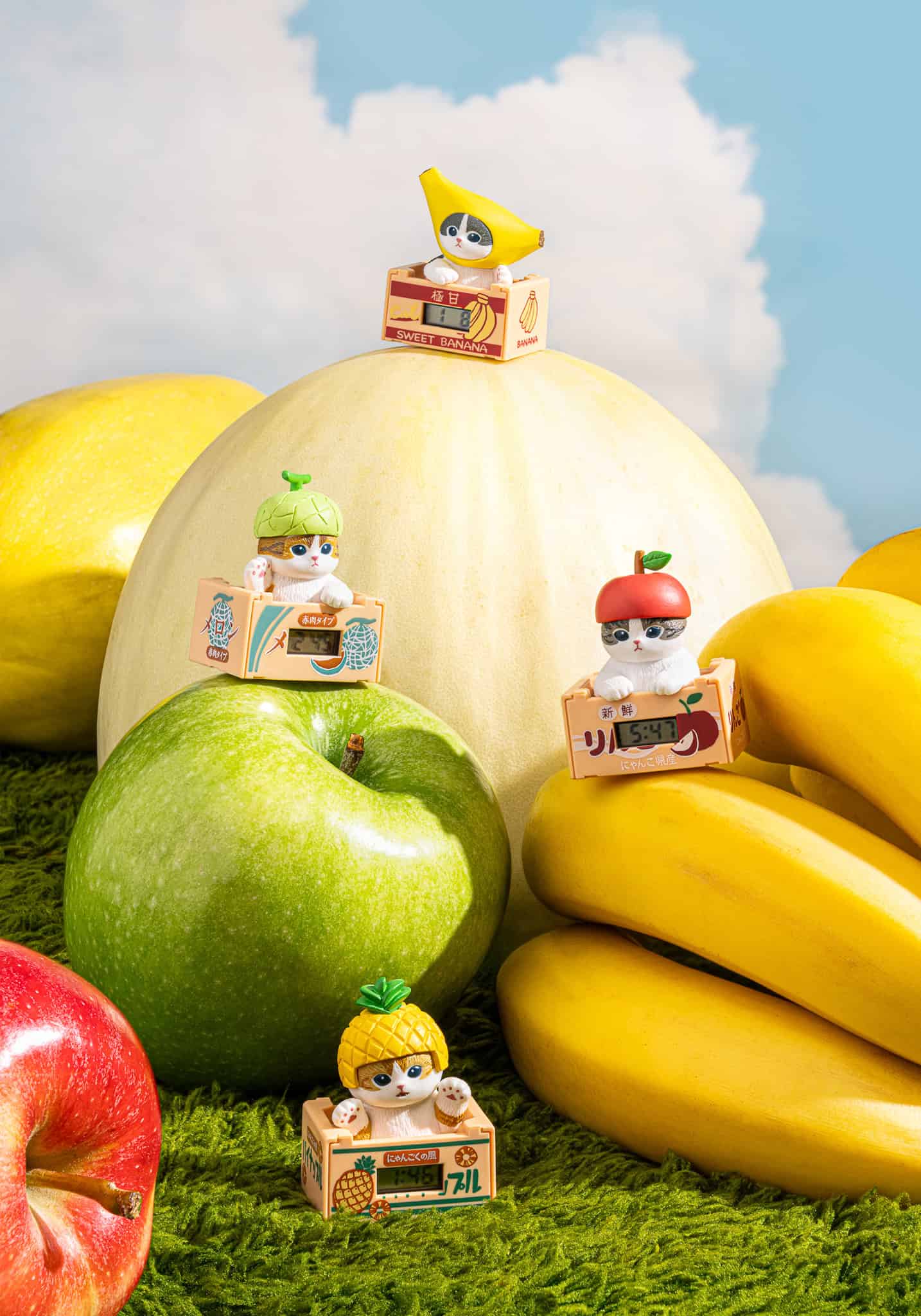 Mofusand Fresh Fruit Meow Watch Blind Box | Mini Cat Clocks – Kawaii Co.